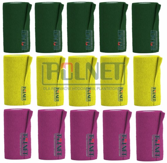 Bandaż elastyczny samoprzylepny mix 15szt zdrowy | Rolnet